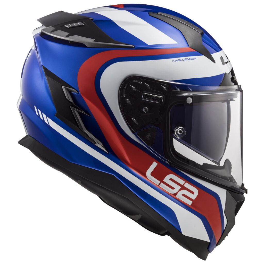 Full Face Helmet LS2 FF327 Challanger Fusion Blue Red | Segway B2C